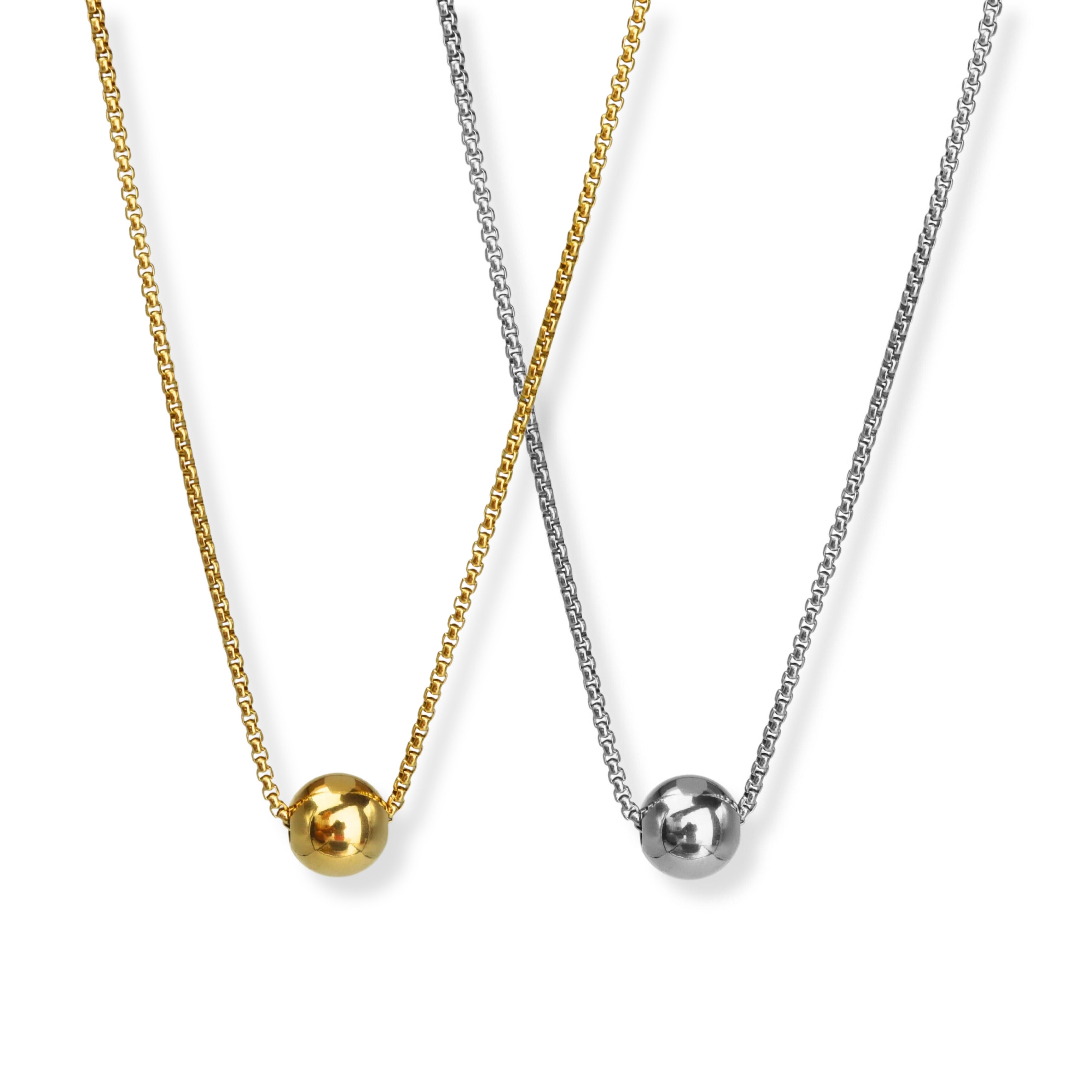 Collar Adelaida - bolita - varias maneras de uso - oro o plata – Y Jewels LLC